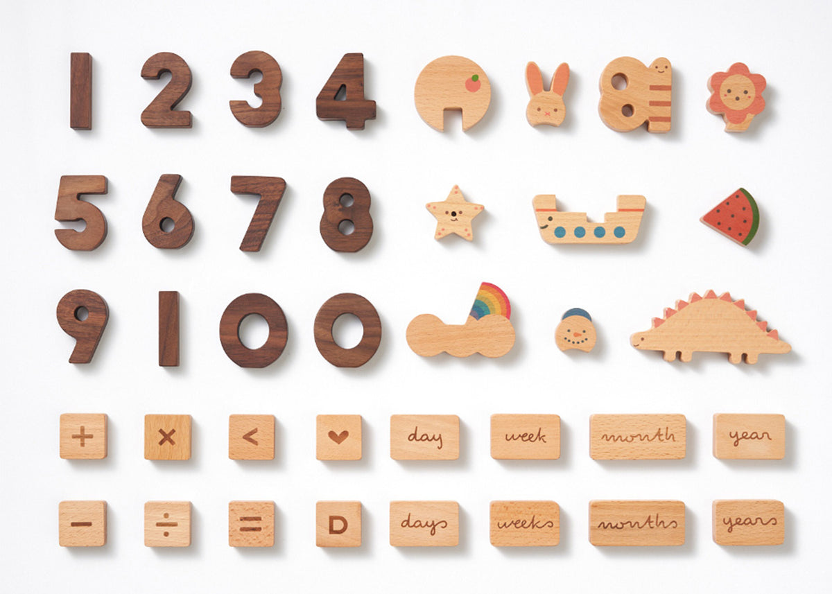Numbers Play Block Set – Woodland Mod