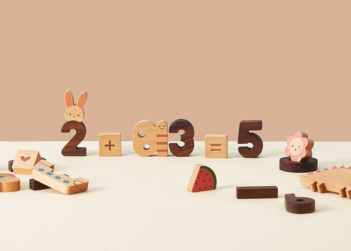 Numbers Play Block Set – Woodland Mod