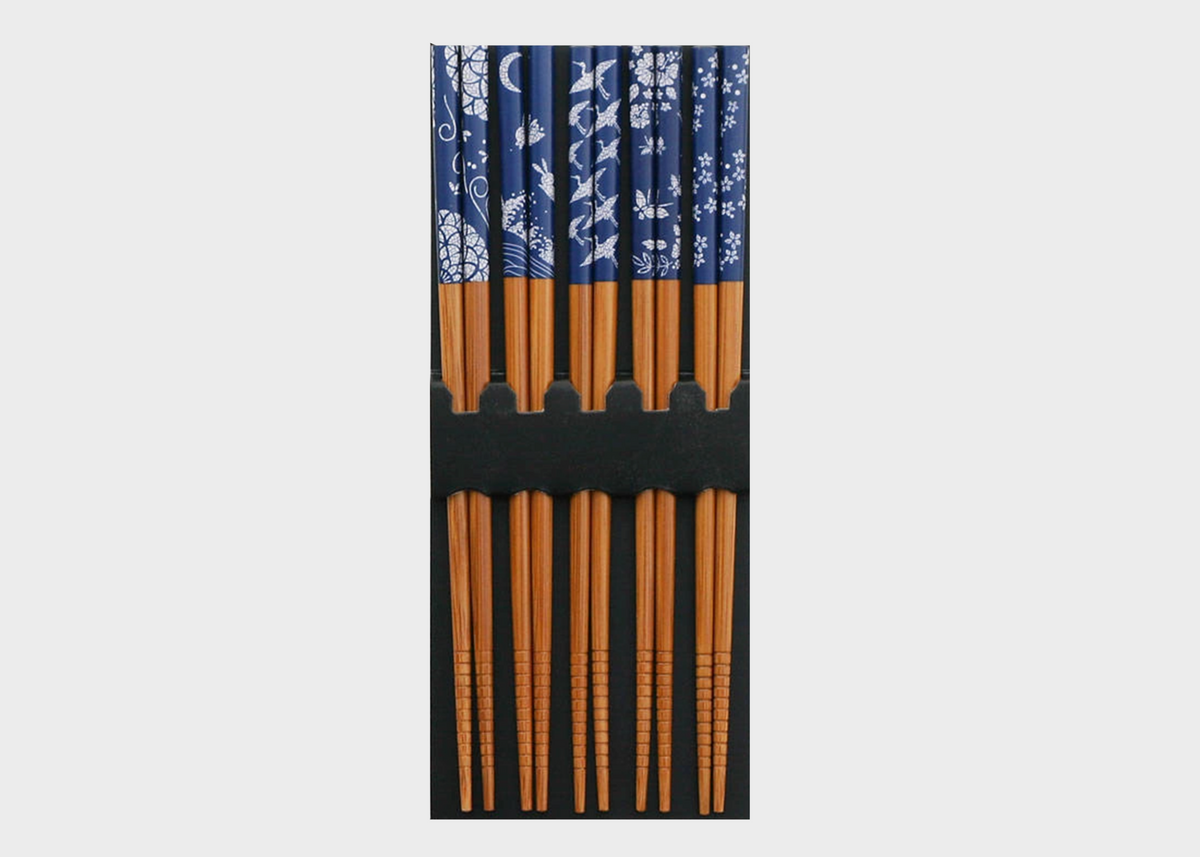 Blue and White Chopstick 5 Pack – Woodland Mod