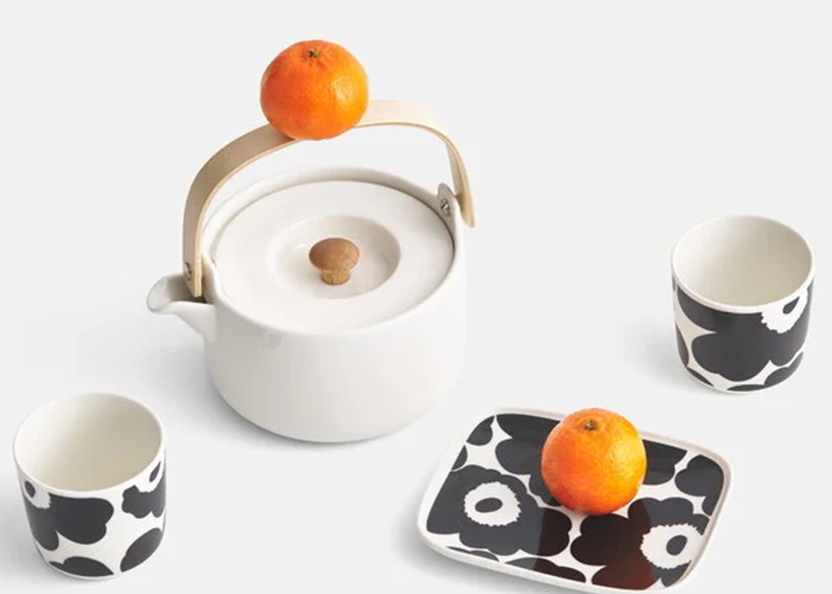 Marimekko Oiva Teapot White – Woodland Mod